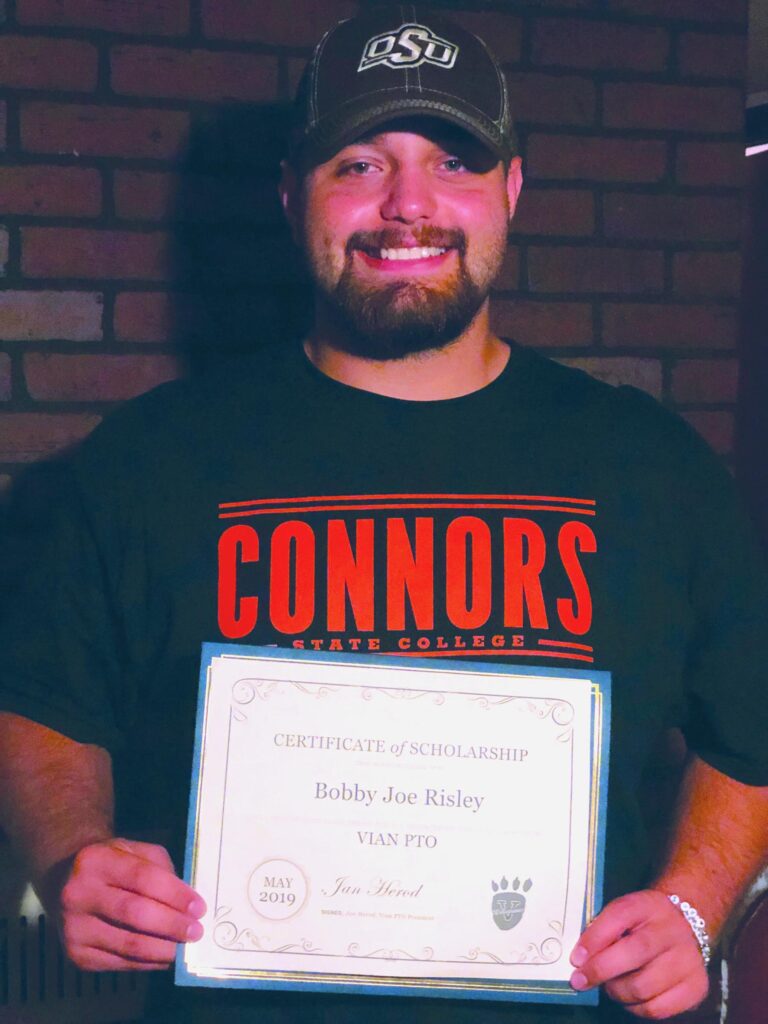 Risley Recipient of PTO Scholarship - Vian Tenkiller