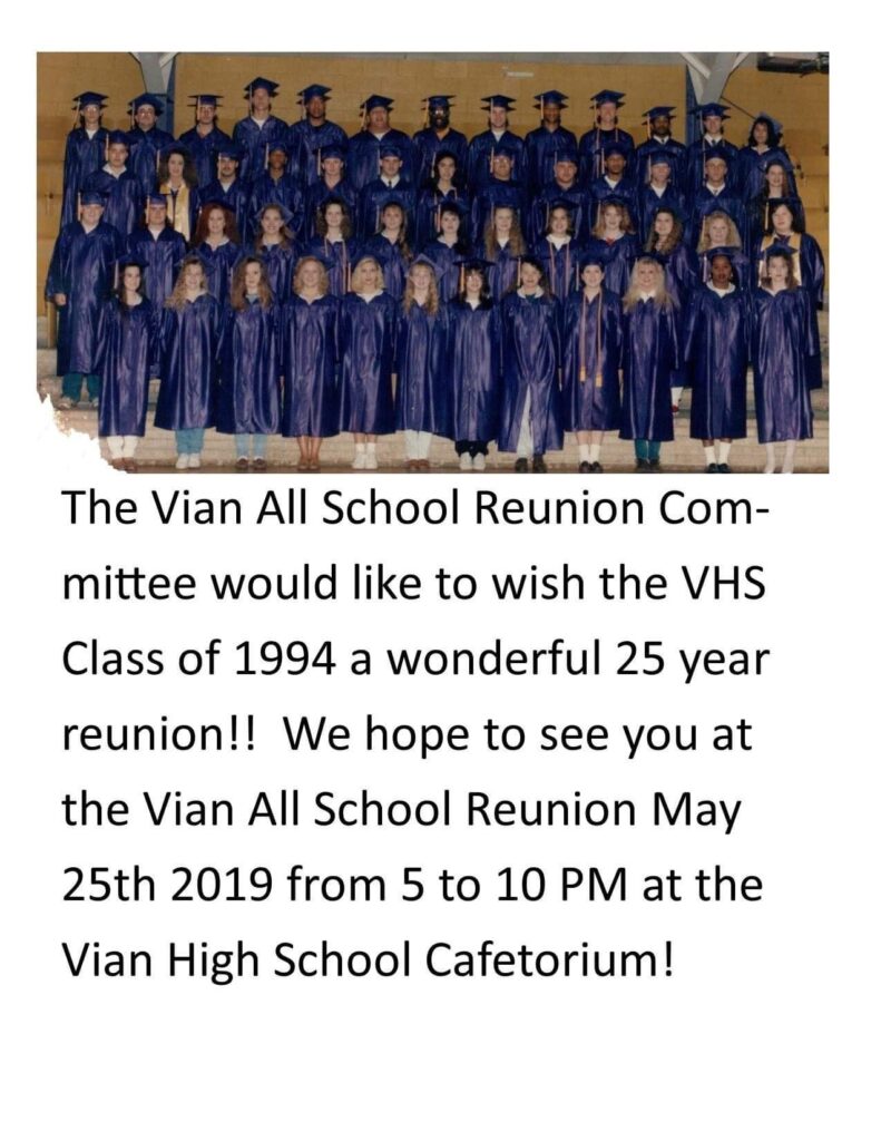 Class of ‘94 Celebrating 25 Years - Vian Tenkiller