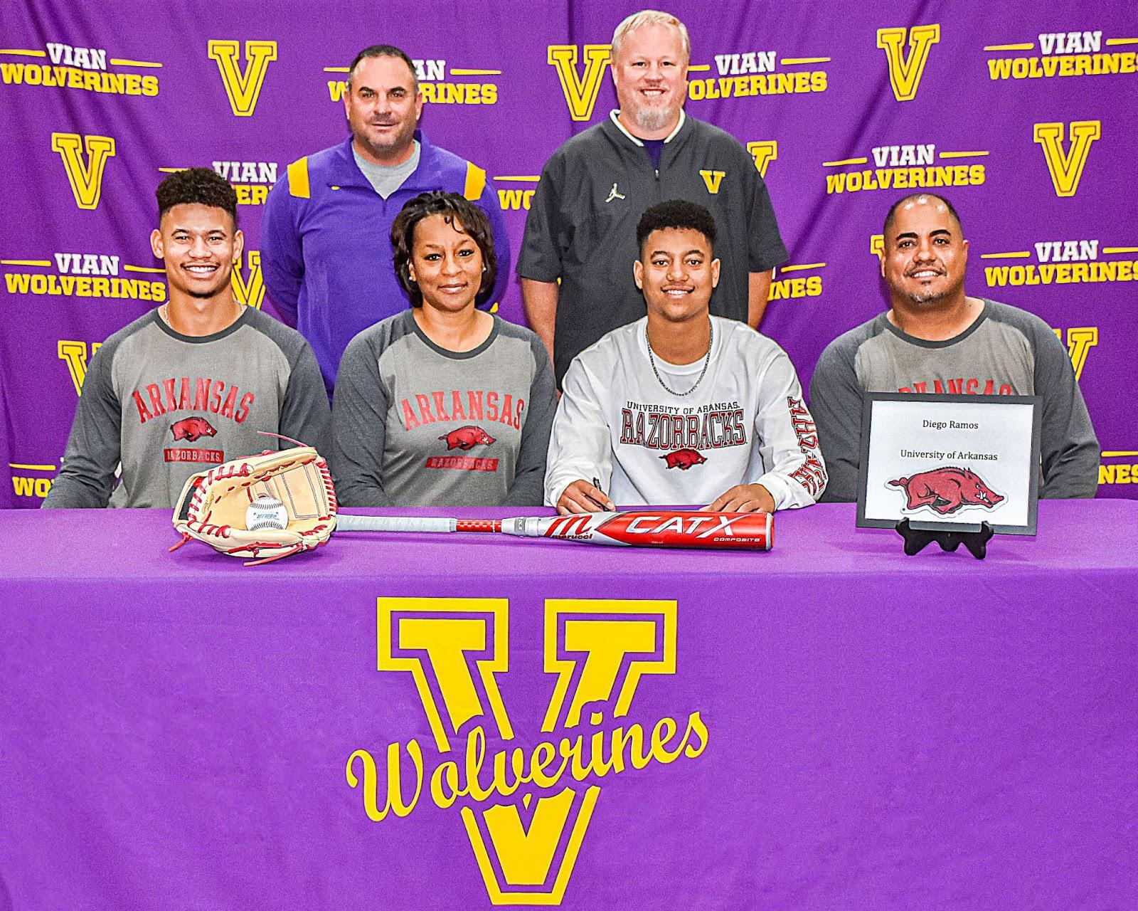 Diego Ramos signs letter of intent with Razorbacks - Vian Tenkiller