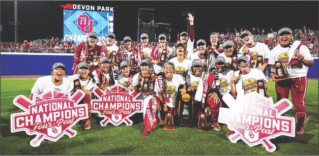 OU softball team completes four-peat as national champions - Vian Tenkiller