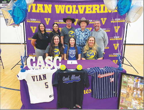 Vian softball player signs with CASC - Vian Tenkiller